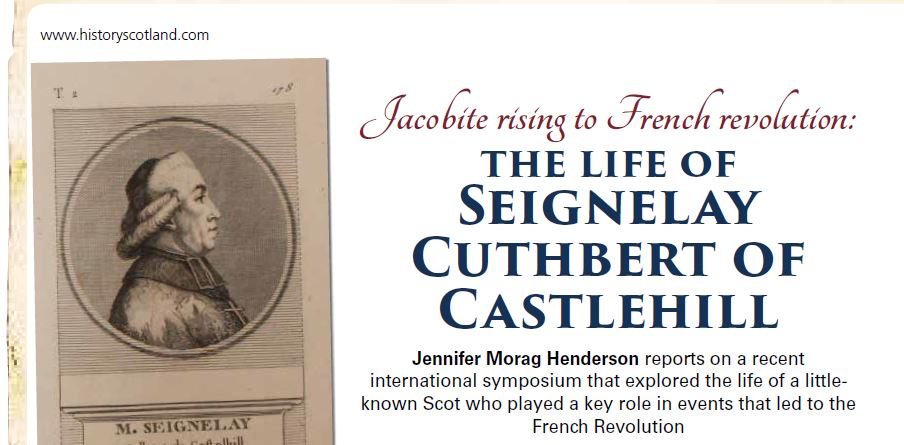 New Castlehill article in History Scotland magazine – Jennifer Morag ...